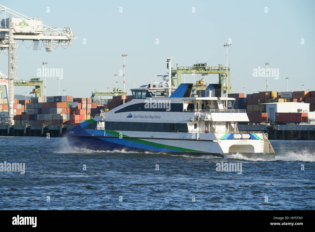 San Francisco Bay Ferry Stock Photo - Alamy