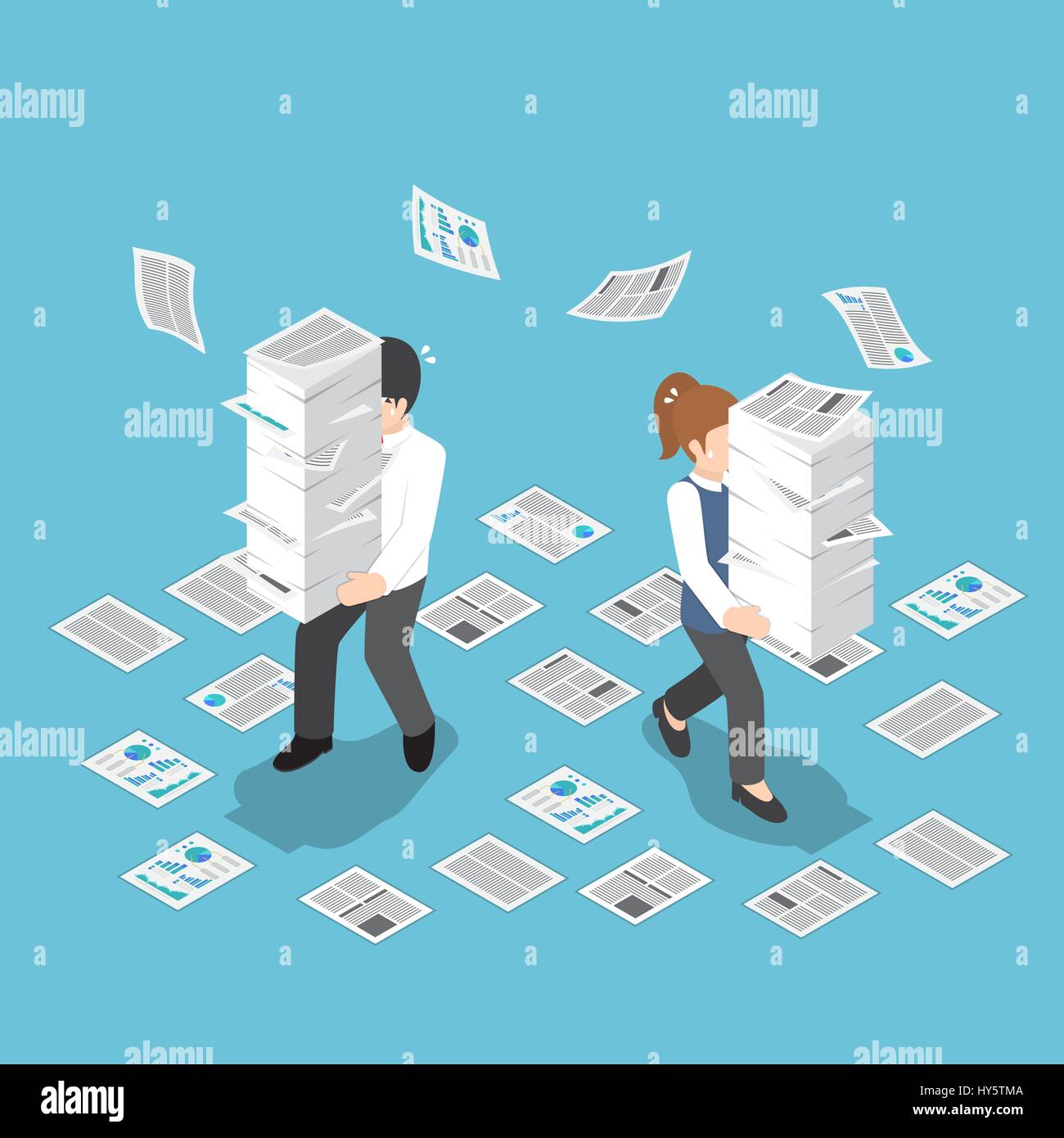 Stacks of papers Stock Vector Images - Alamy