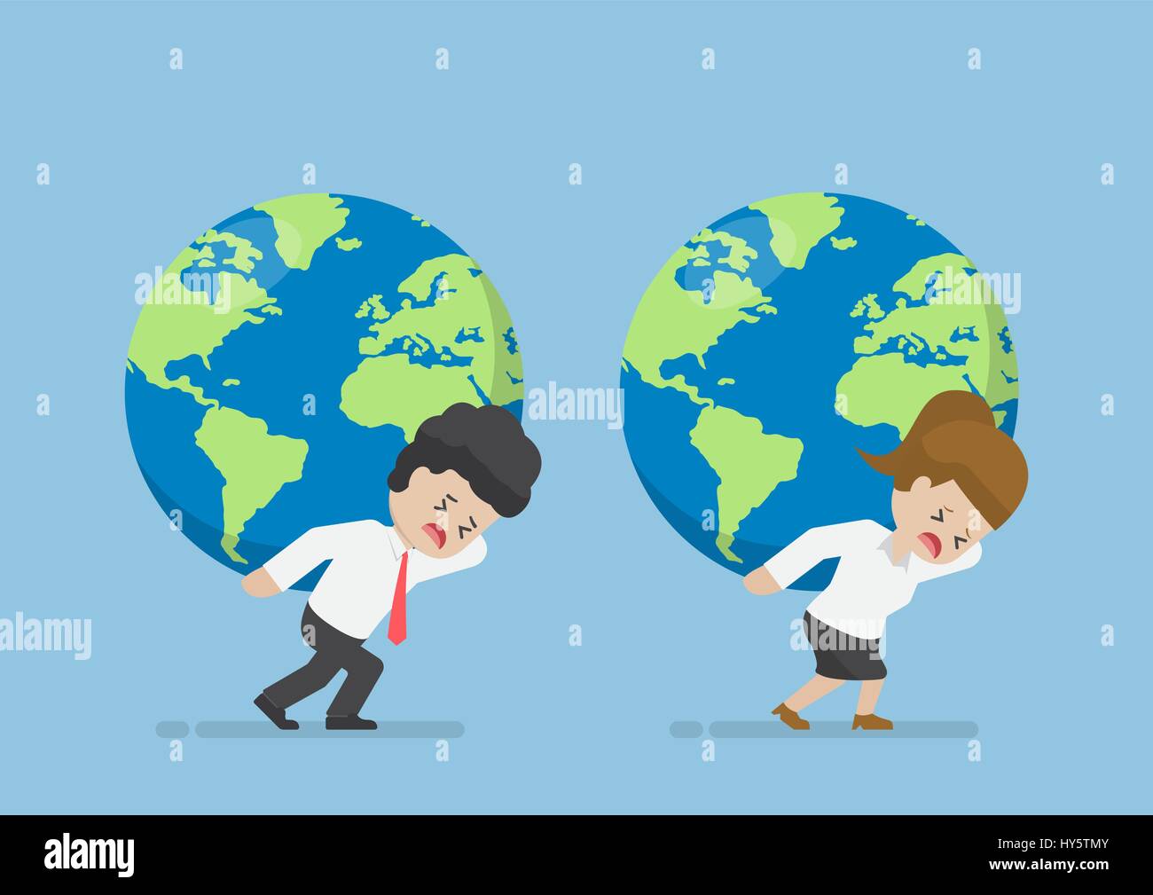 The world on your shoulders Stock Vector Images - Alamy
