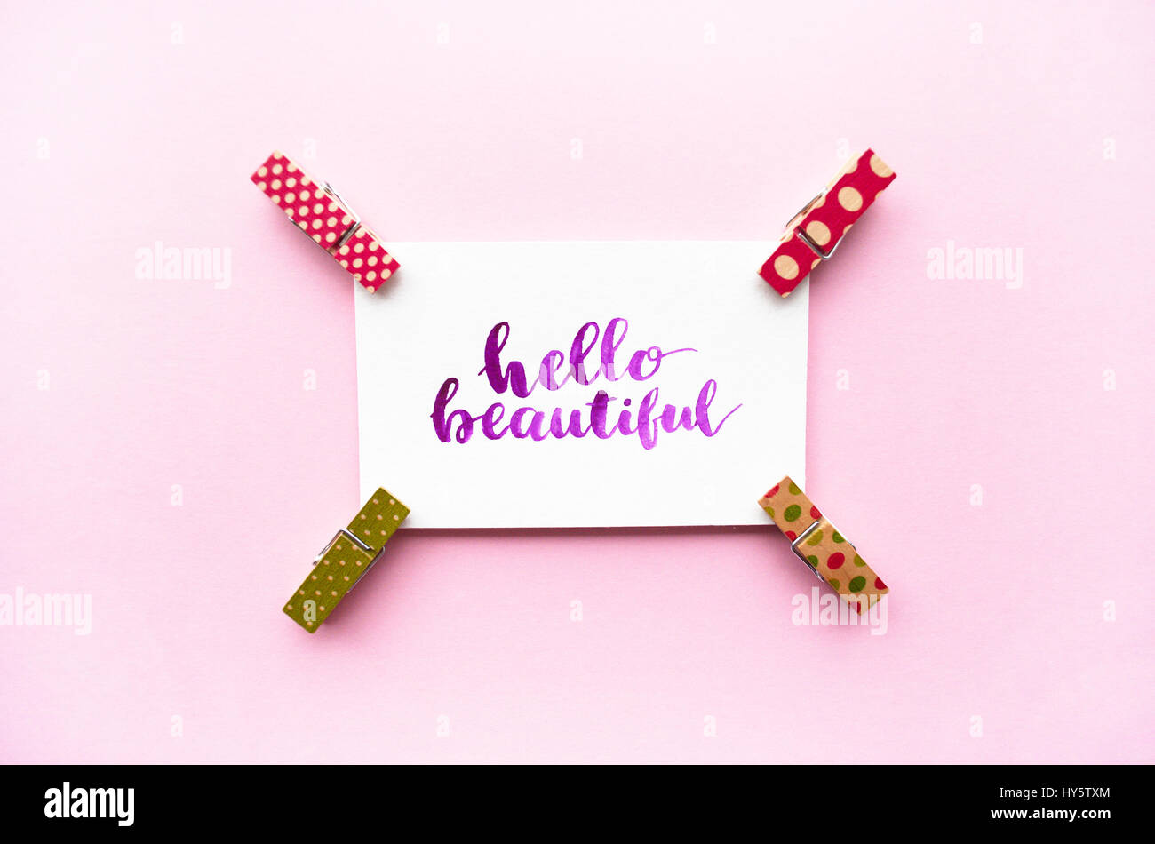 Inspiration quote on watercolor background hi-res stock photography and ...