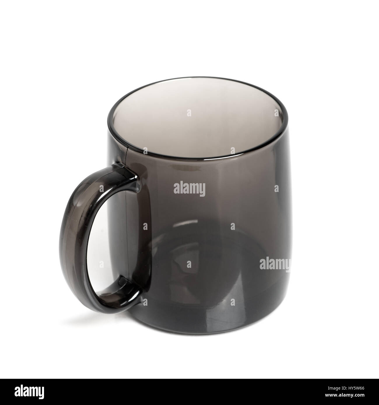 Clean black mug isolated on white background Stock Photo - Alamy