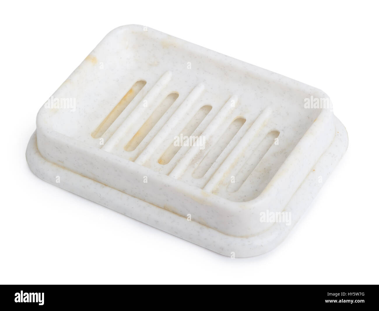 Empty soap dish isolated on white background Stock Photo - Alamy
