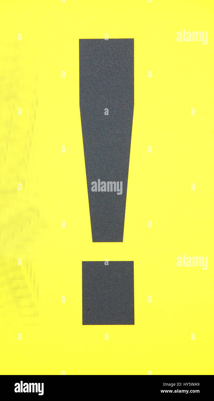 Sign Exclamation Stock Photo - Alamy