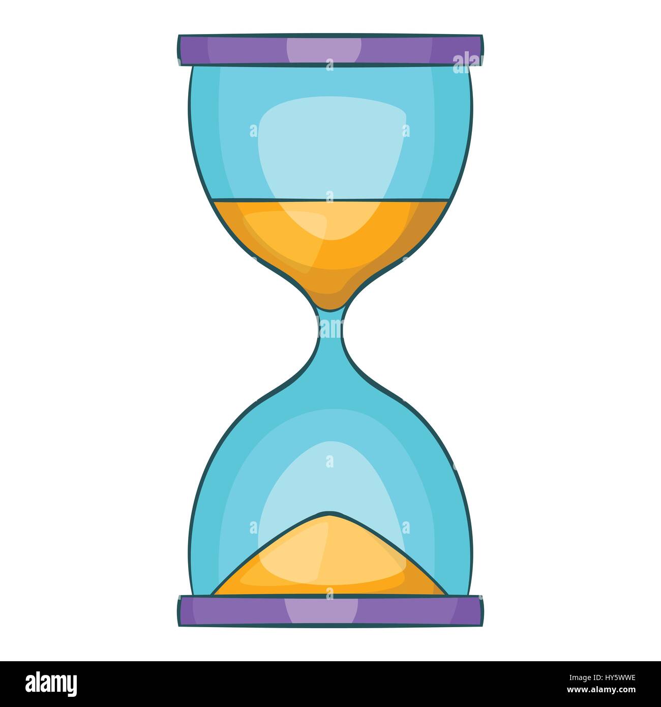Abstract hourglass icon transparent glass hi-res stock photography and ...