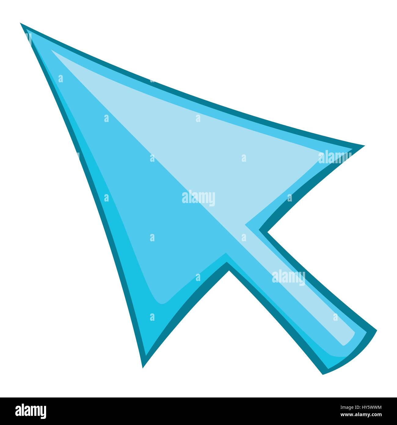 Blue mouse arrow icon, cartoon style Stock Vector Image & Art - Alamy