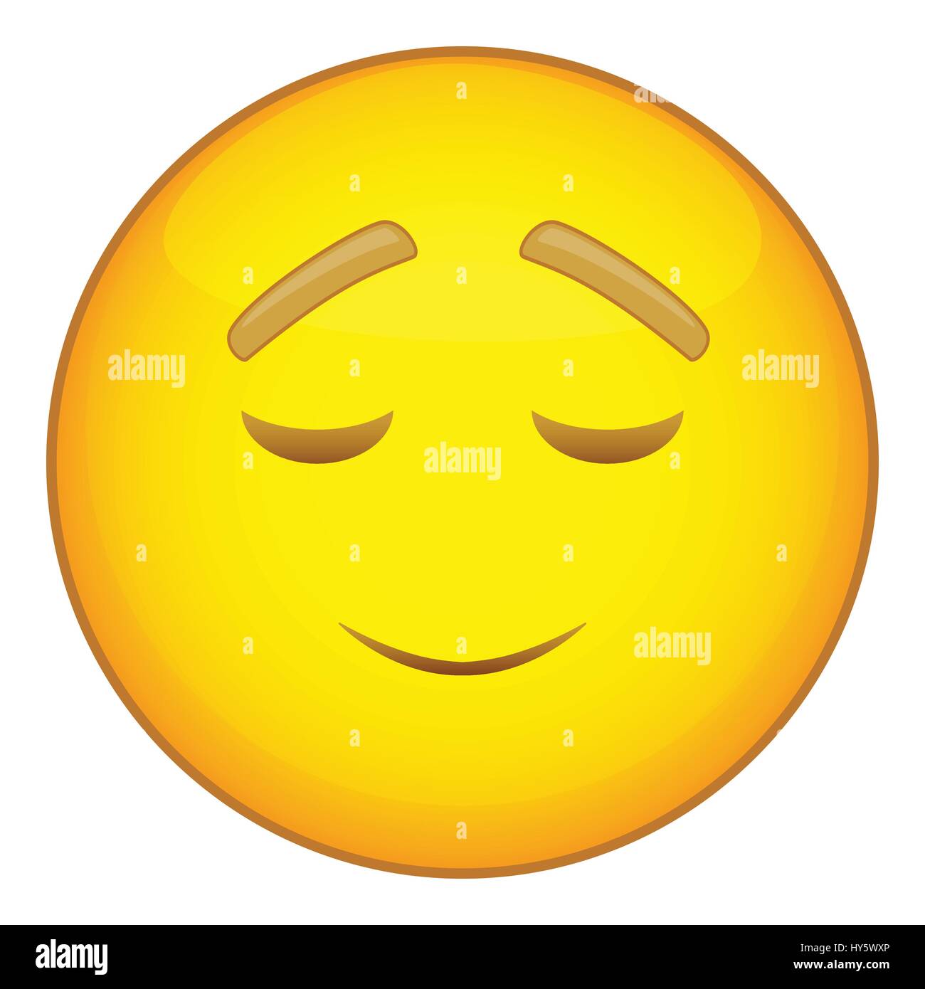 Embarrassing emoticon icon, cartoon style Stock Vector Image & Art - Alamy