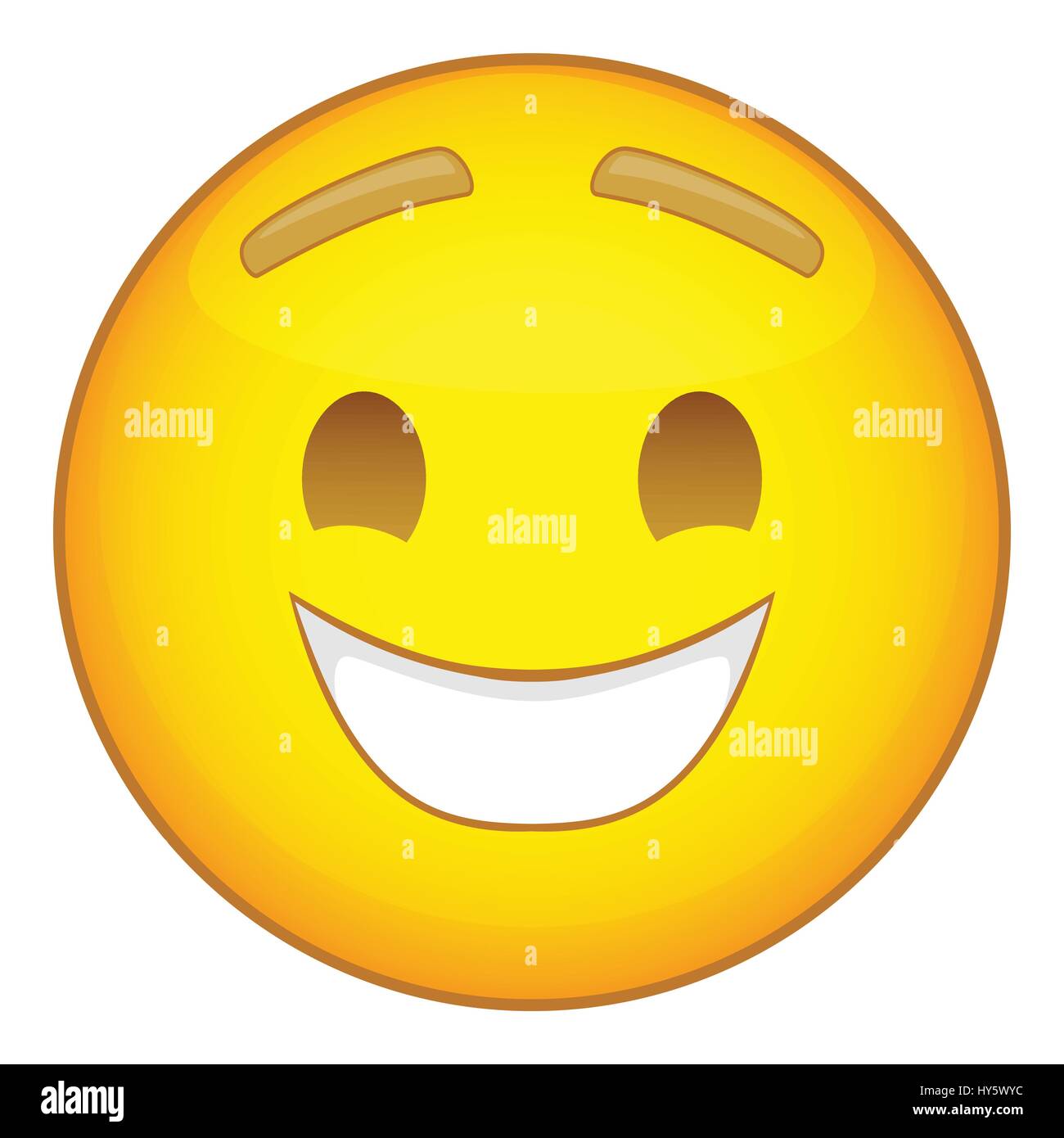 Laughing emoticon icon, cartoon style Stock Vector Image & Art - Alamy