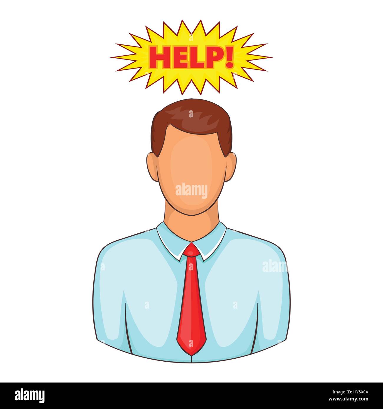 Man needs help icon, cartoon style Stock Vector Image & Art - Alamy