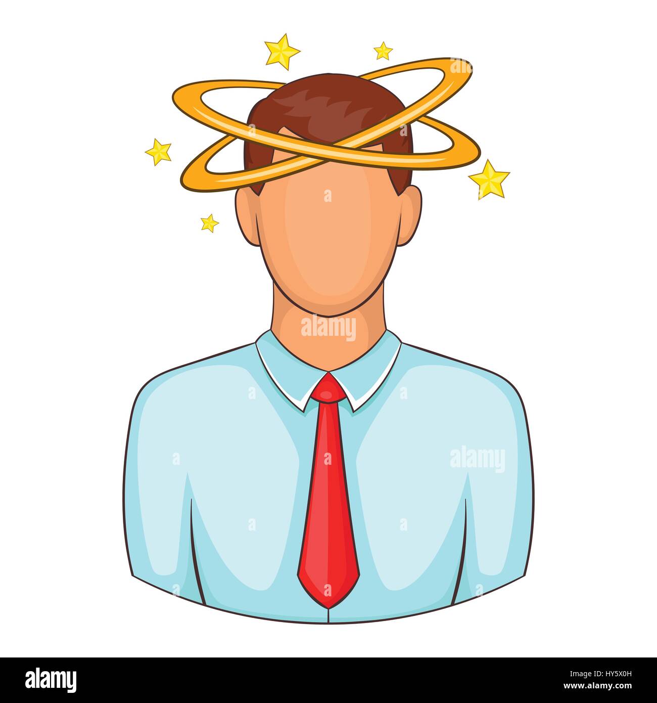 Man with dizziness icon, cartoon style Stock Vector Image & Art - Alamy