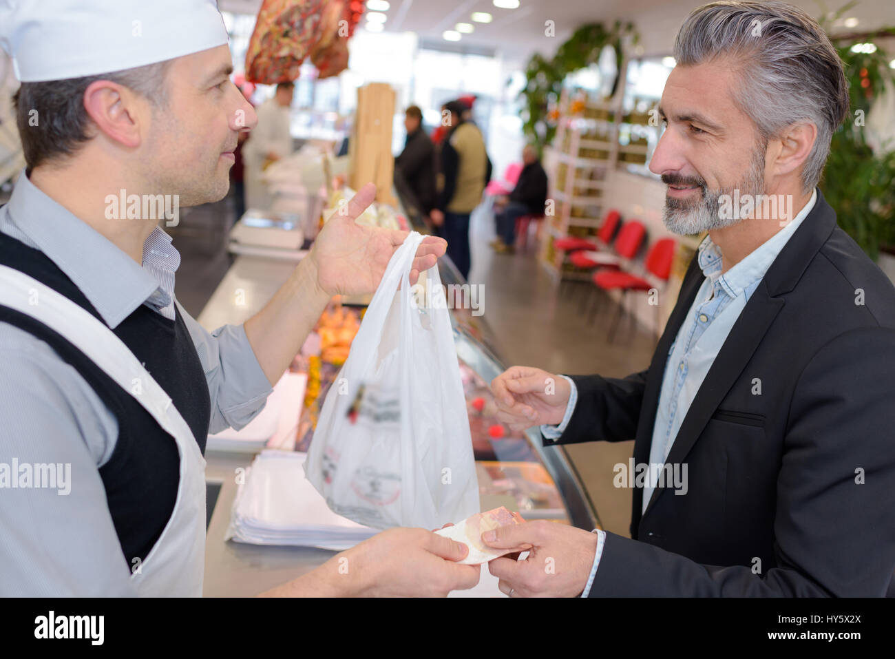 ordering take-out meal Stock Photo - Alamy
