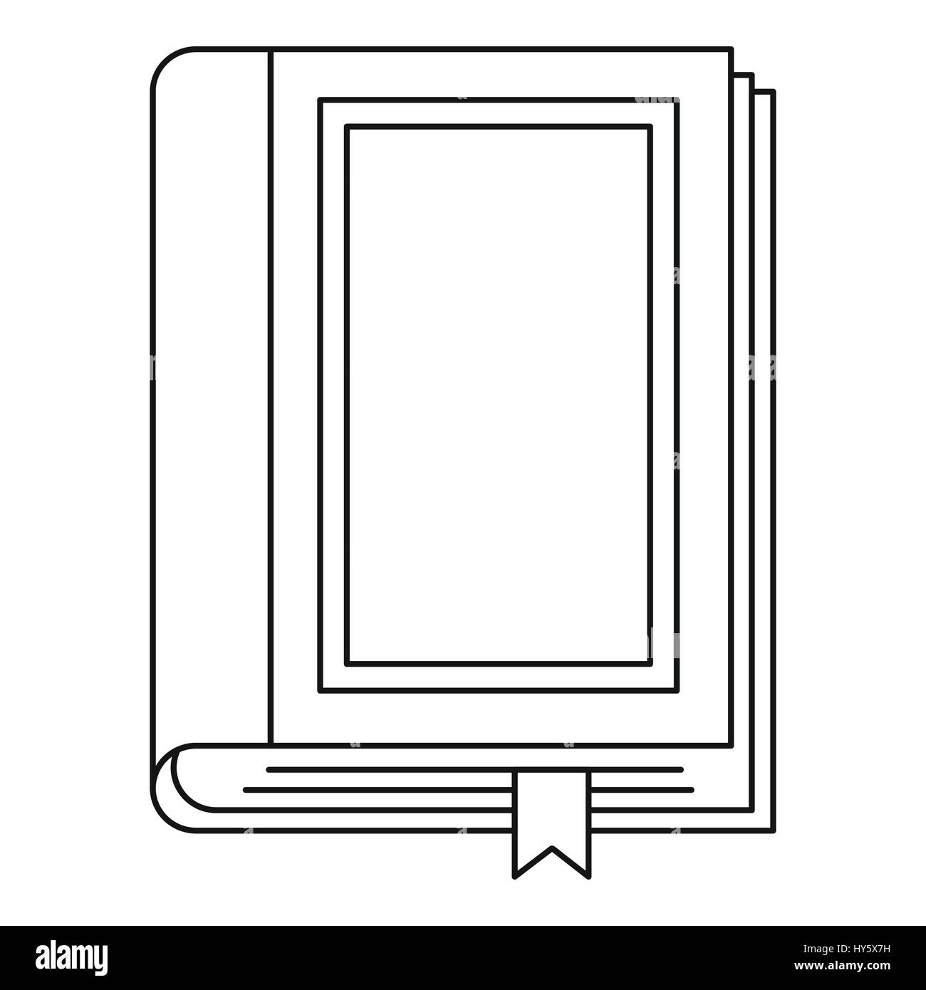 Book icon, outline style Stock Vector Image & Art - Alamy