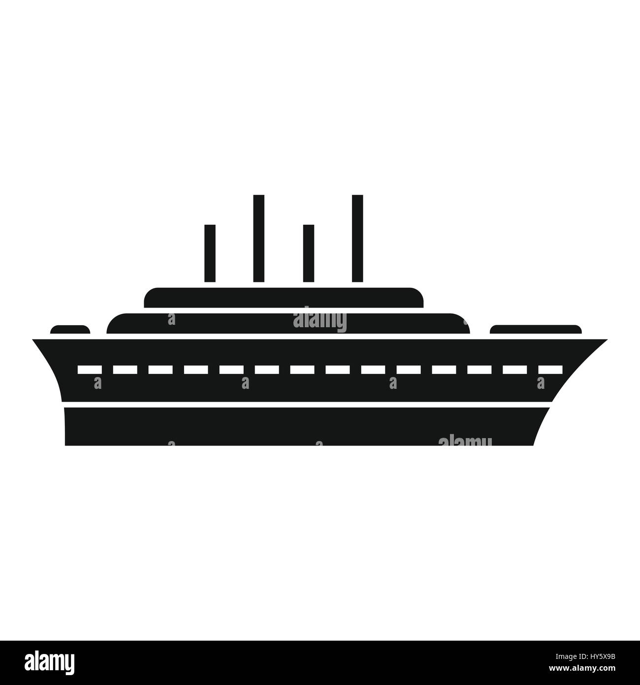 Ship icon, simple style Stock Vector Image & Art - Alamy