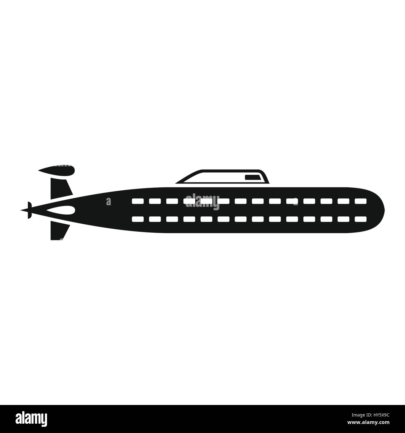 Submarine icon, simple style Stock Vector Image & Art - Alamy