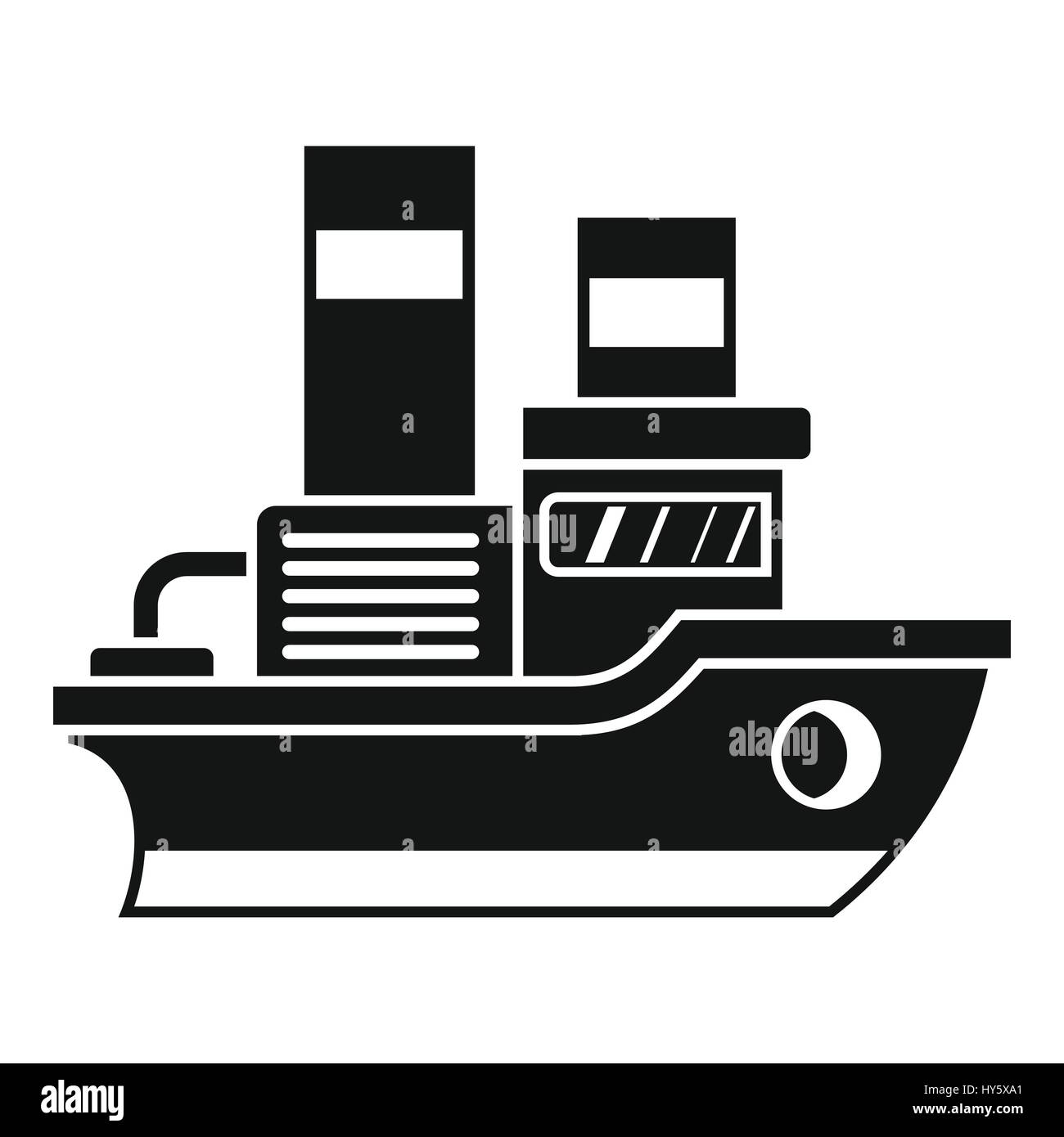 Small ship icon, simple style Stock Vector Image & Art - Alamy