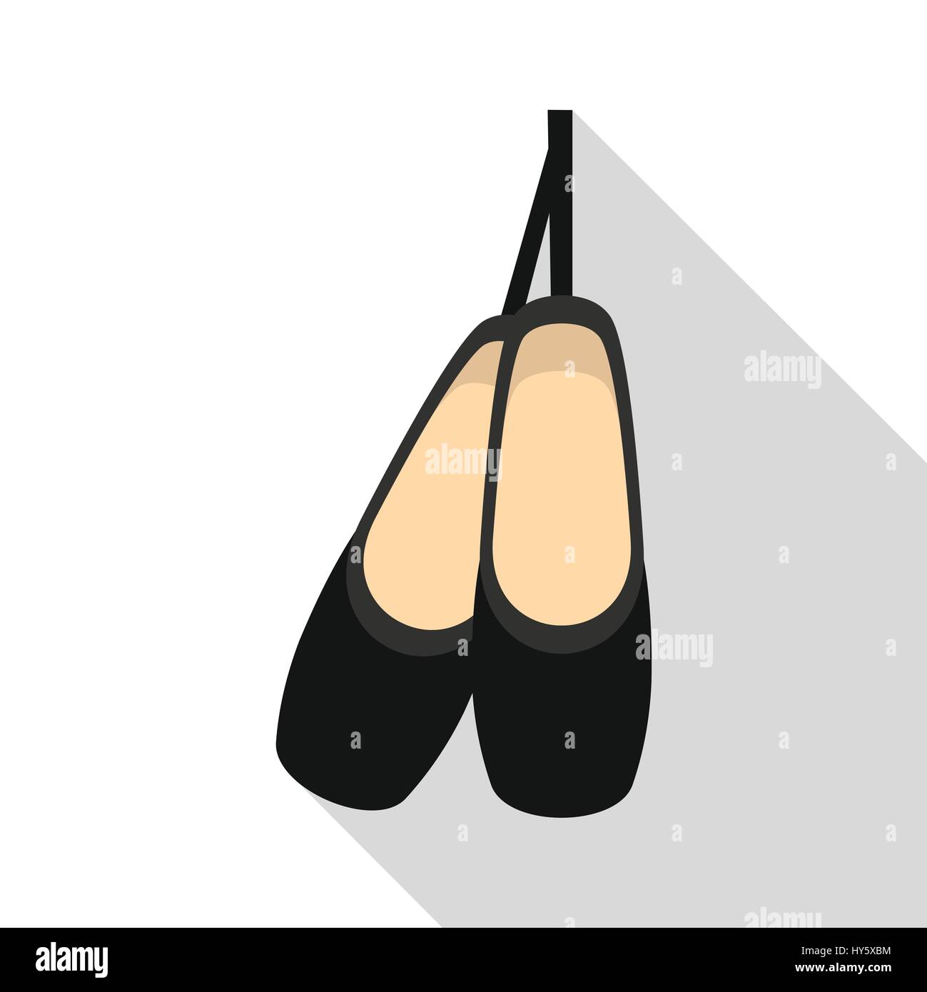 Pointe shoes icon, flat style Stock Vector Image & Art - Alamy