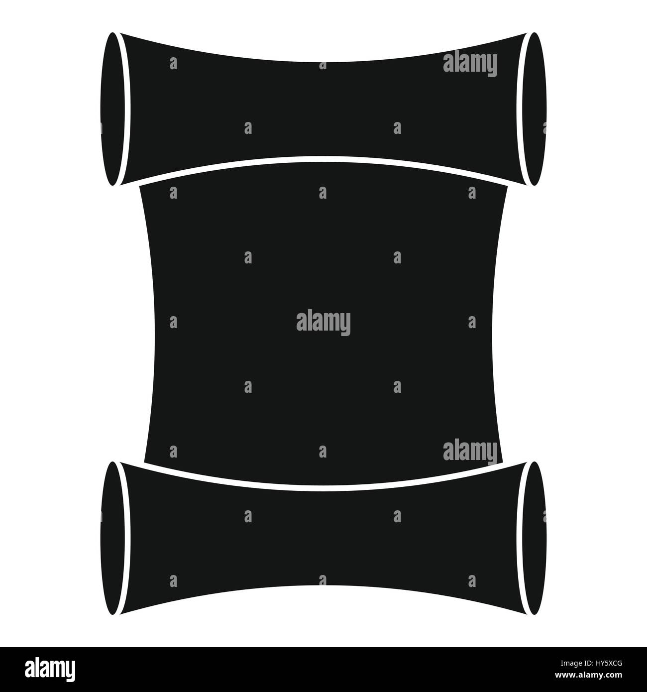 Scroll icon, simple style Stock Vector Image & Art - Alamy