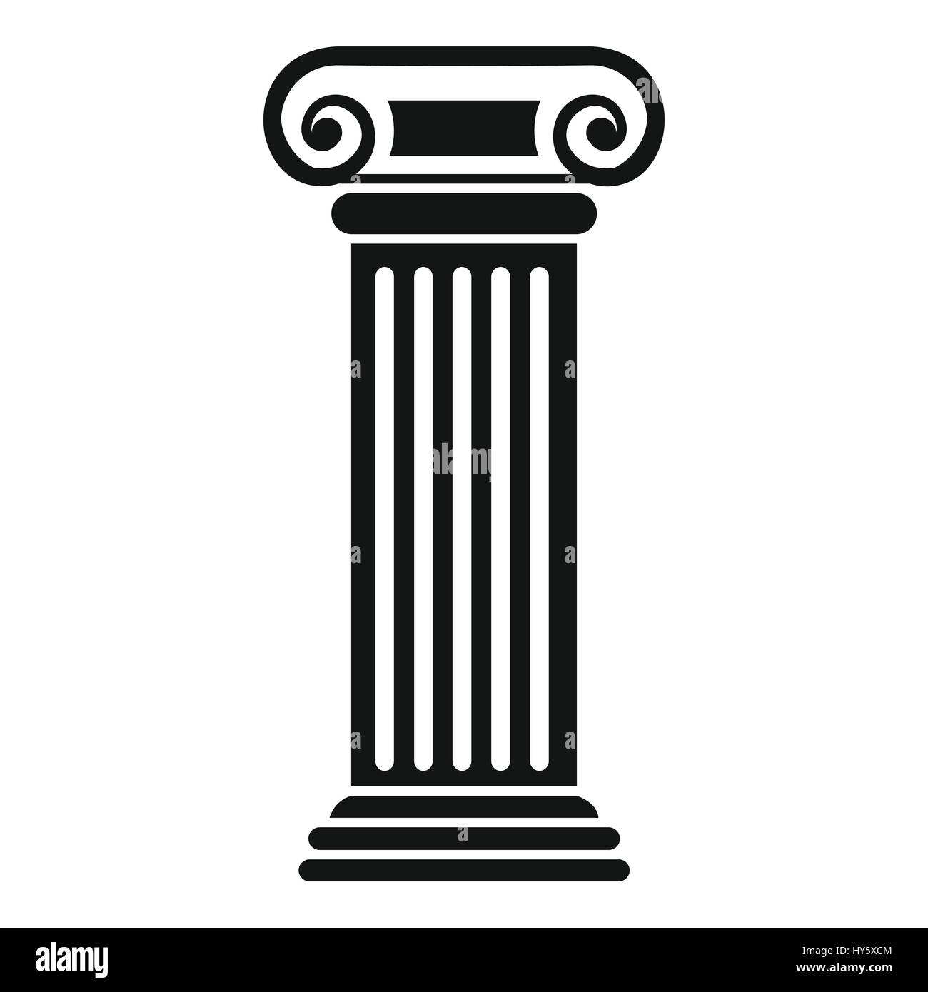 Simple Roman Columns Clip Art