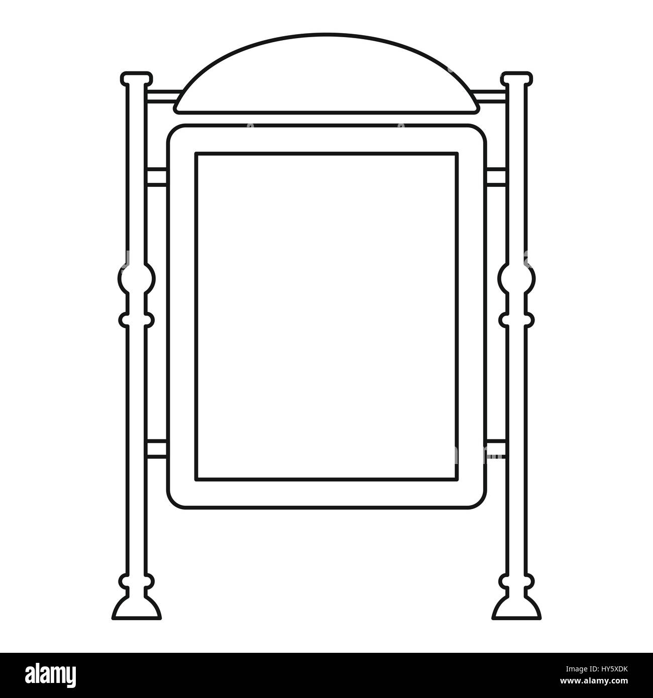 Advertising sign icon, outline style Stock Vector Image & Art - Alamy