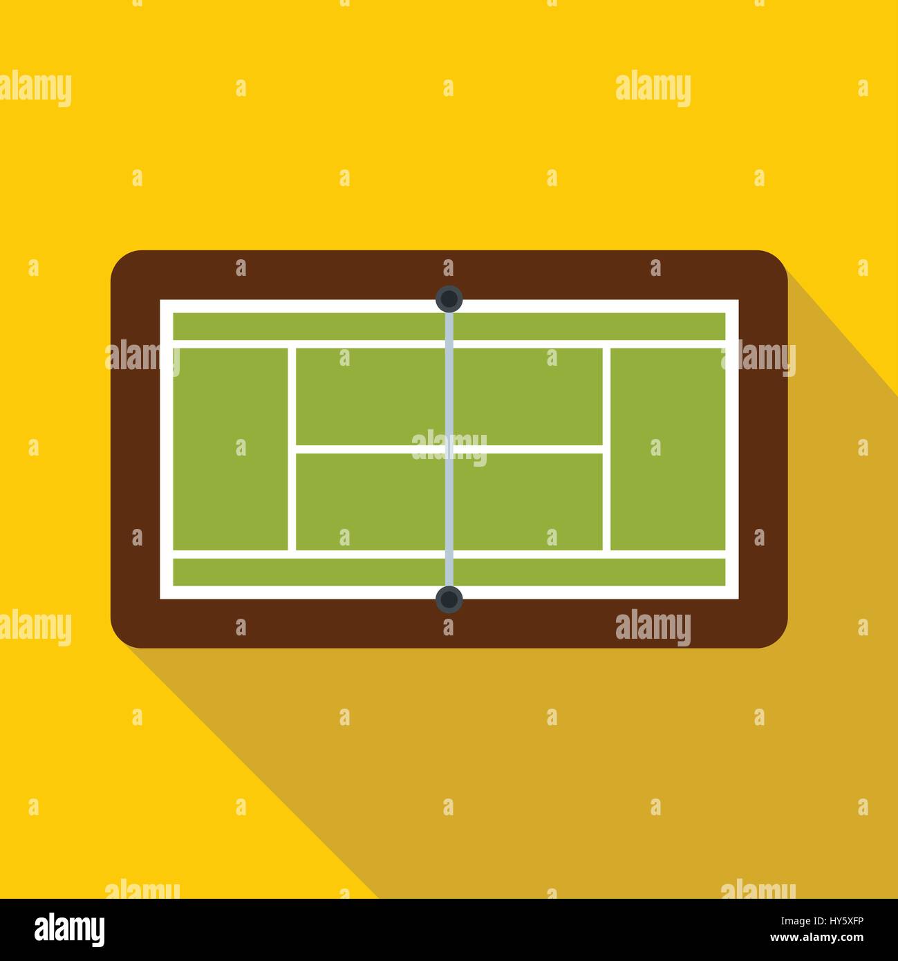 Tennis court icon, flat style Stock Vector Image & Art - Alamy