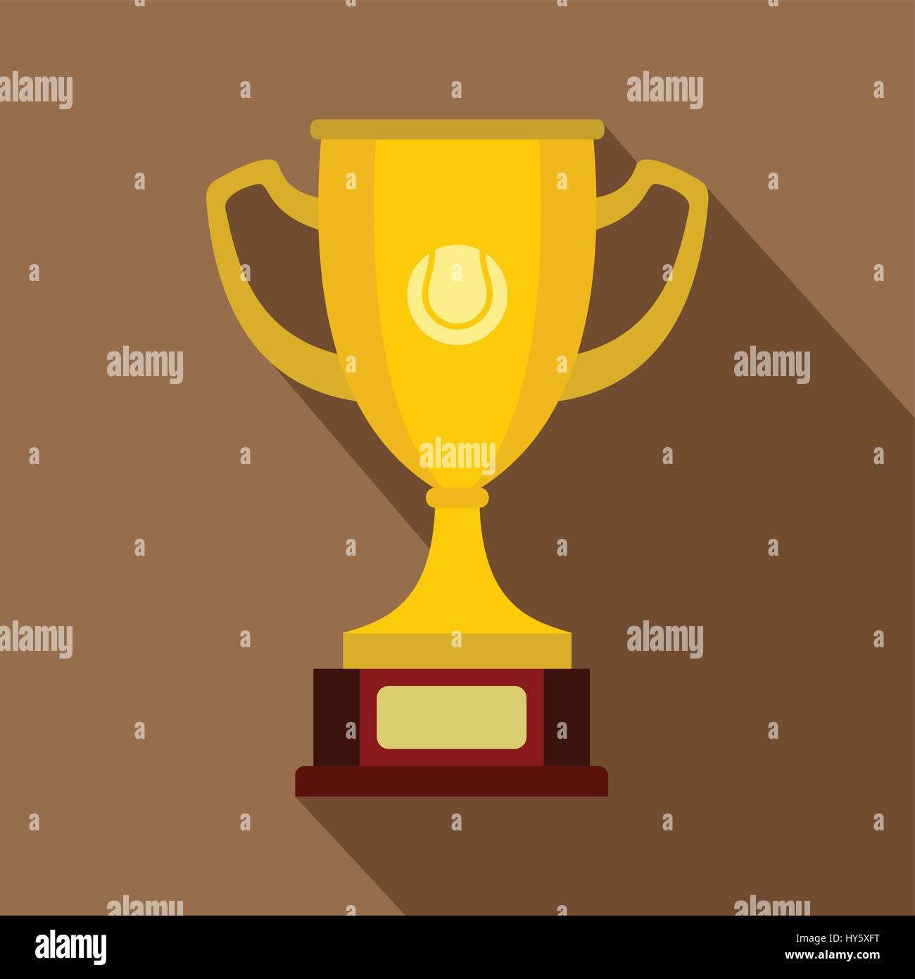 Gold cup icon, flat style Stock Vector Image & Art - Alamy