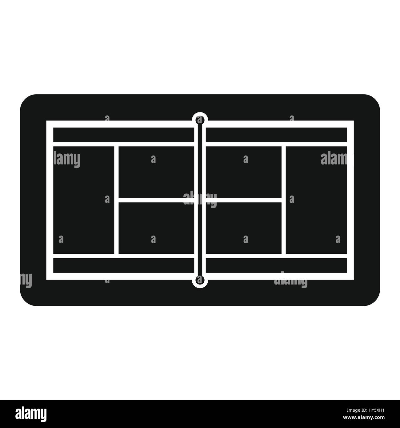 Tennis court icon, simple style Stock Vector Image & Art - Alamy