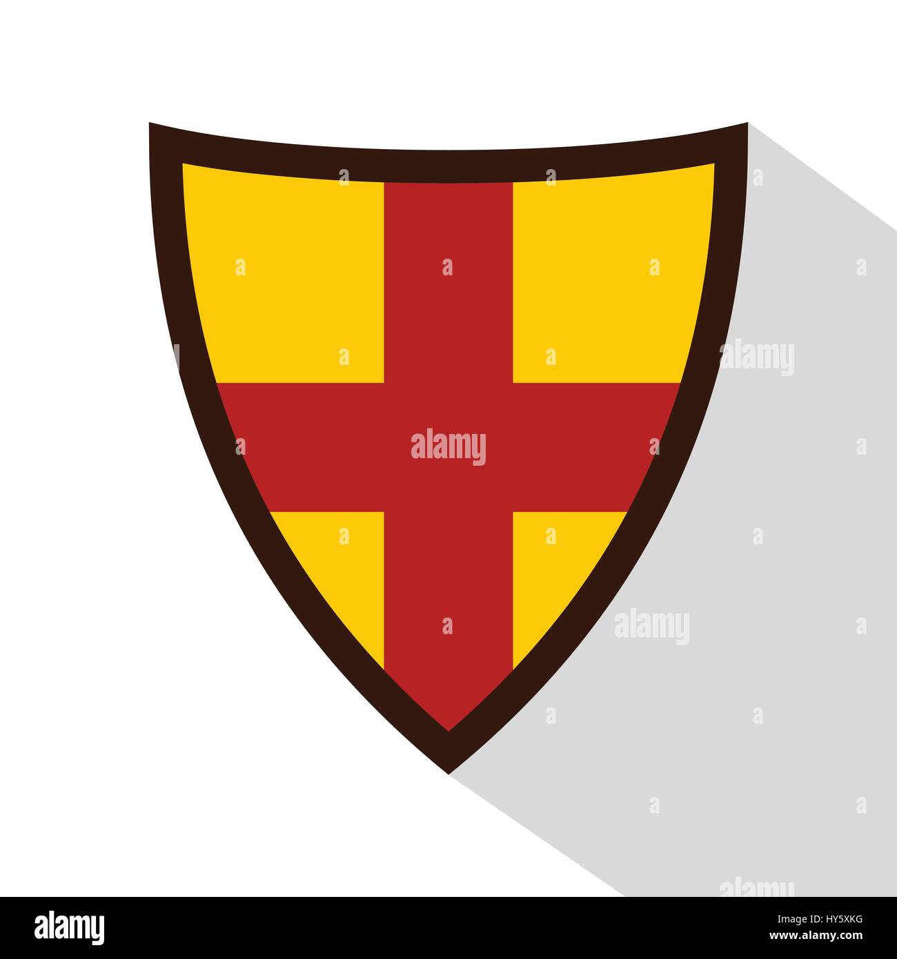 Shield for protection icon, flat style Stock Vector Image & Art - Alamy