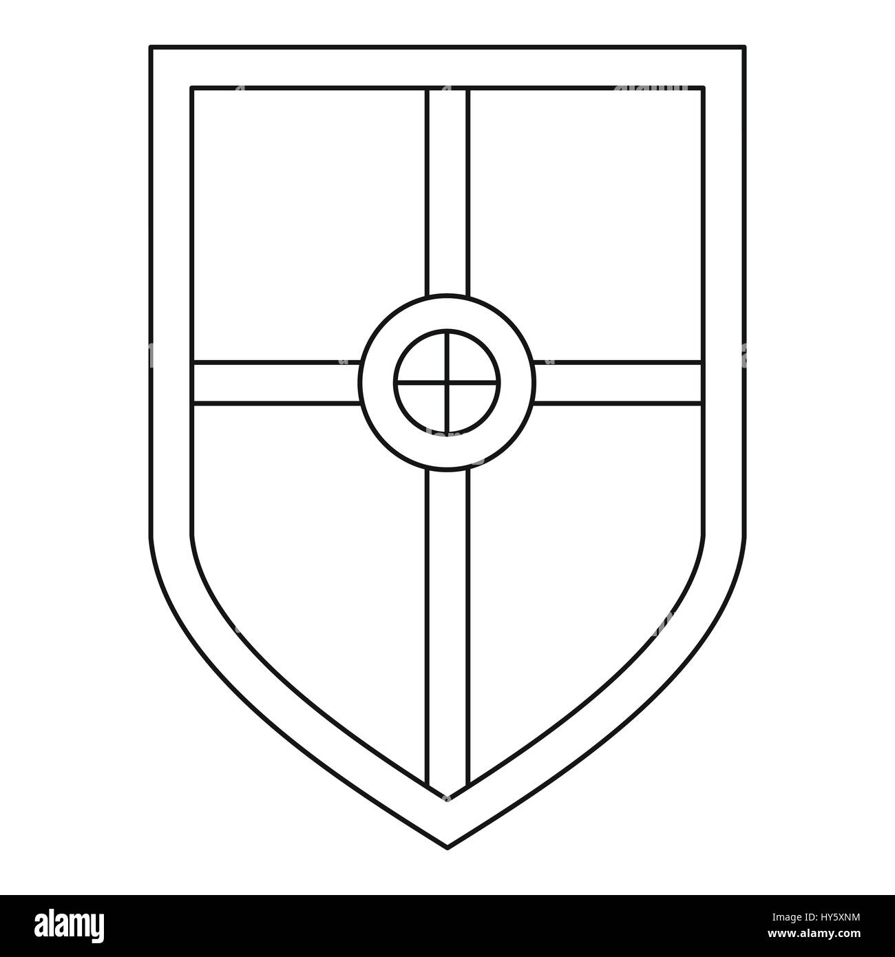 Shield for fight icon, outline style Stock Vector Image & Art - Alamy