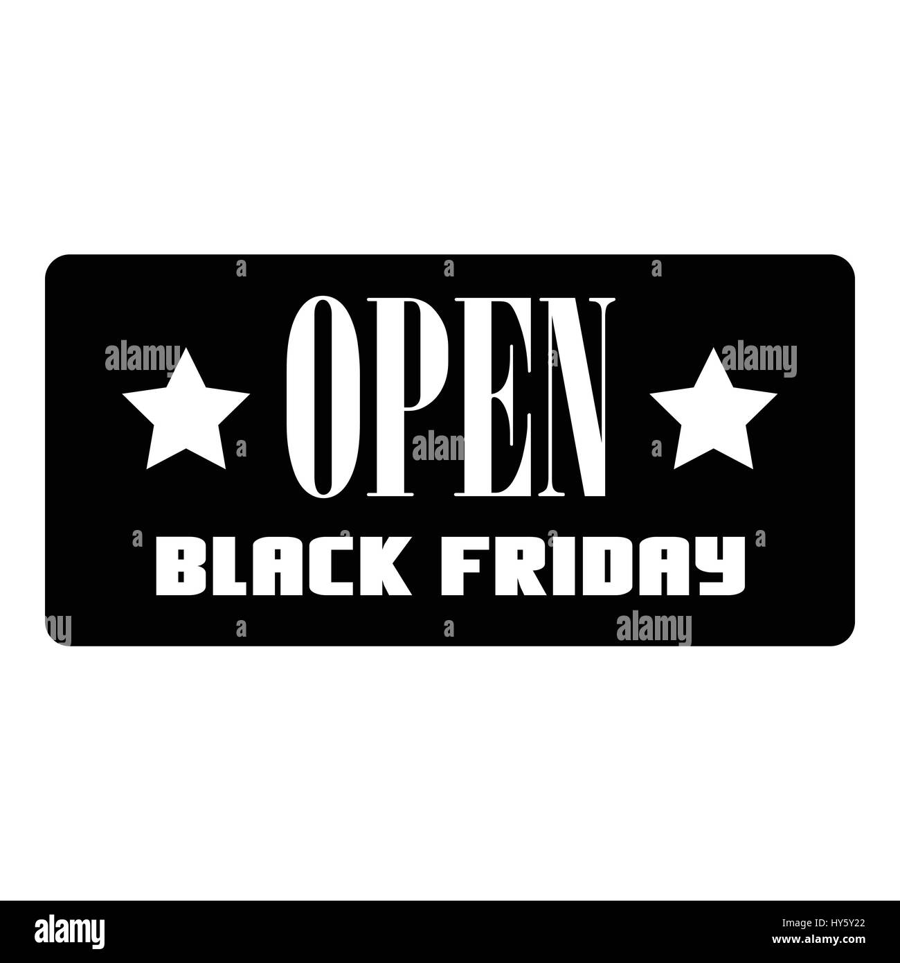 Black friday concept open Cut Out Stock Images & Pictures - Alamy