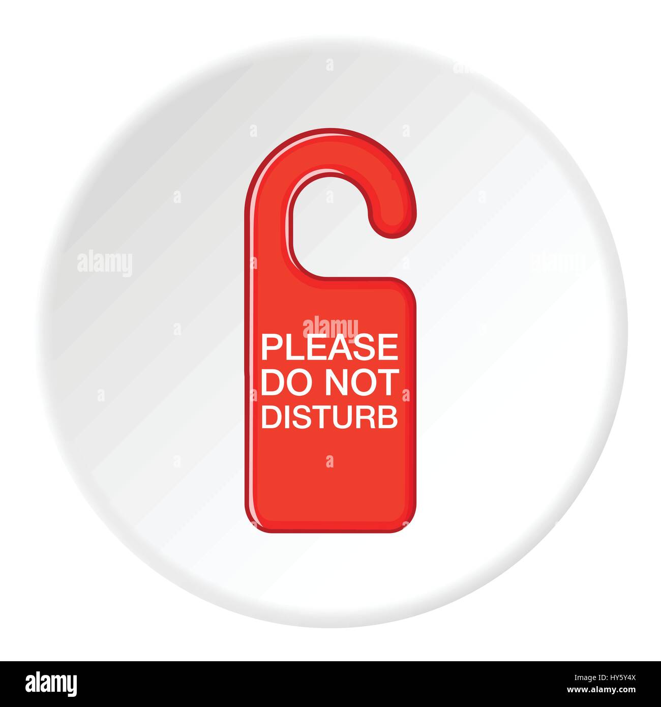 Do not disturb red sign icon, cartoon style Stock Vector Image & Art ...