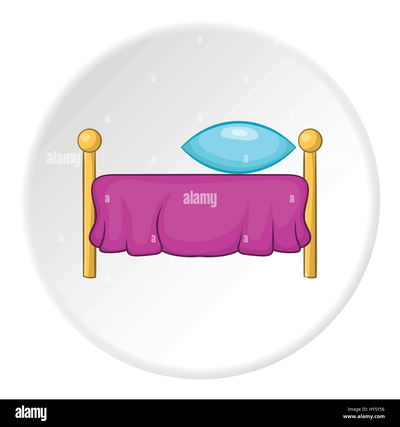 Bed icon, cartoon style Stock Vector Image & Art - Alamy