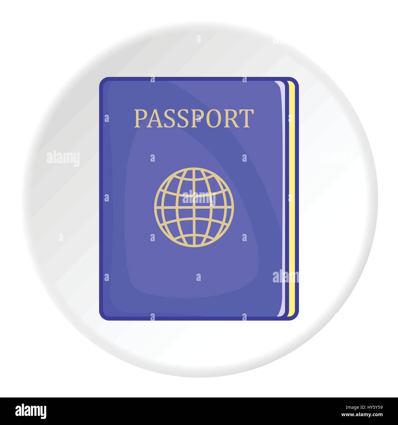 Blue passport icon, cartoon style Stock Vector Image & Art - Alamy