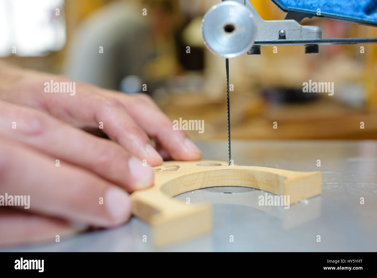 Closeup of fine blade cutting wood Stock Photo - Alamy