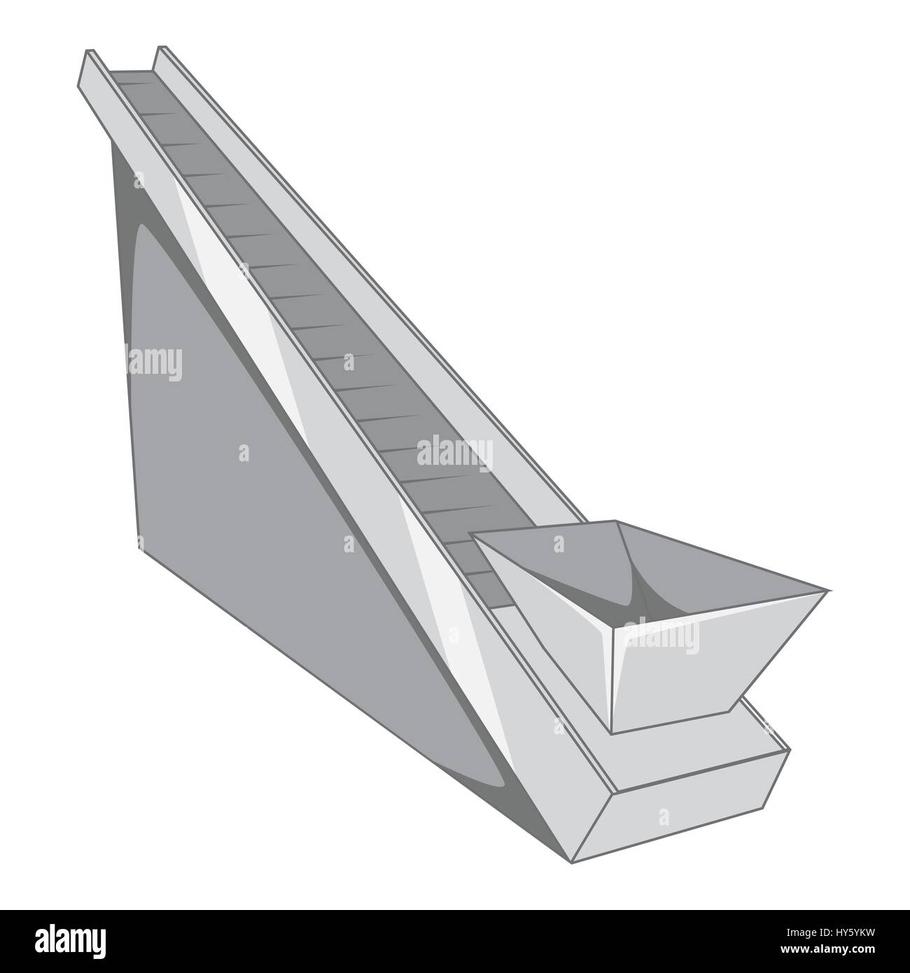 Conveyor machine icon, gray monochrome style Stock Vector Image & Art ...