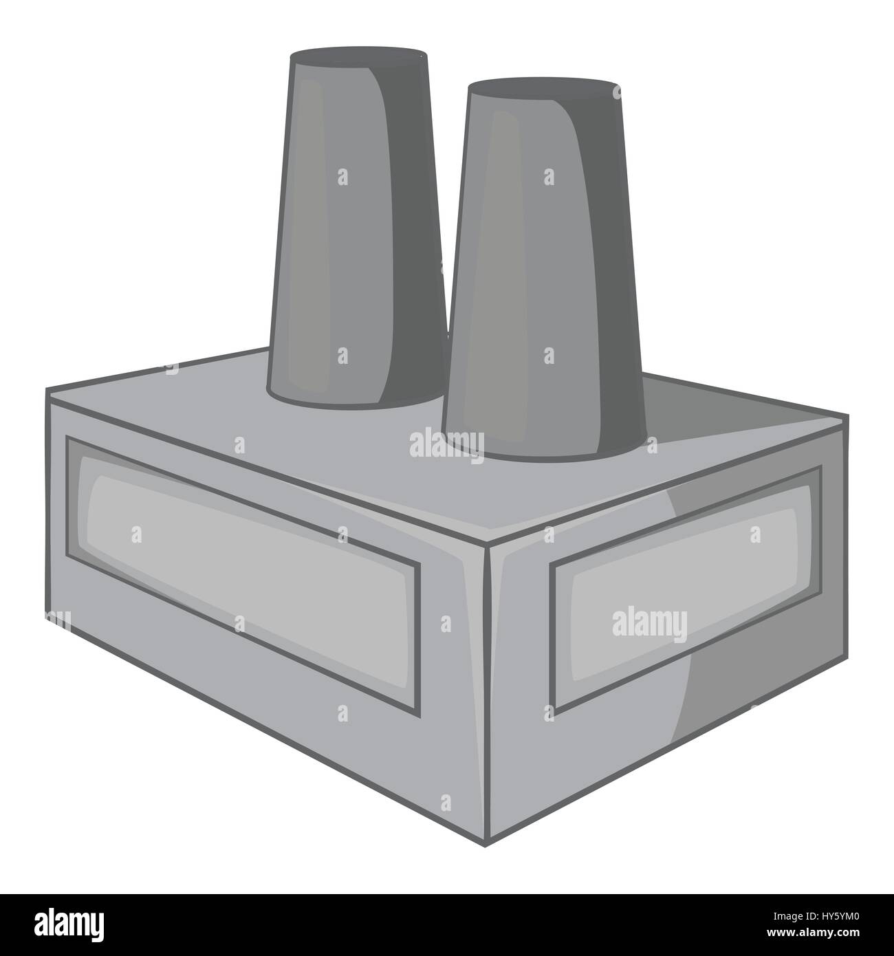 Factory building icon, gray monochrome style Stock Vector Image & Art ...