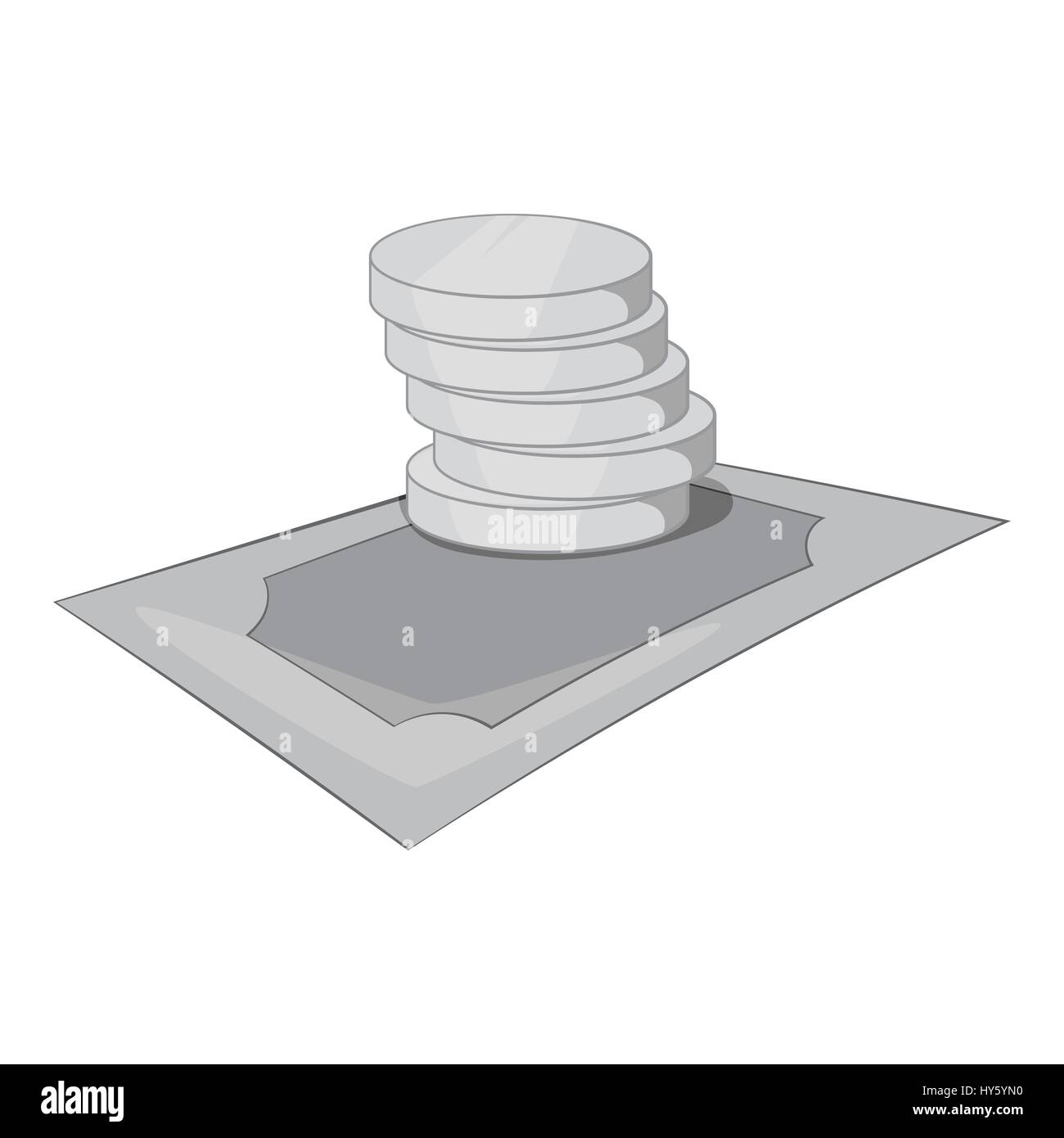 Businessman counting change Stock Vector Images - Alamy