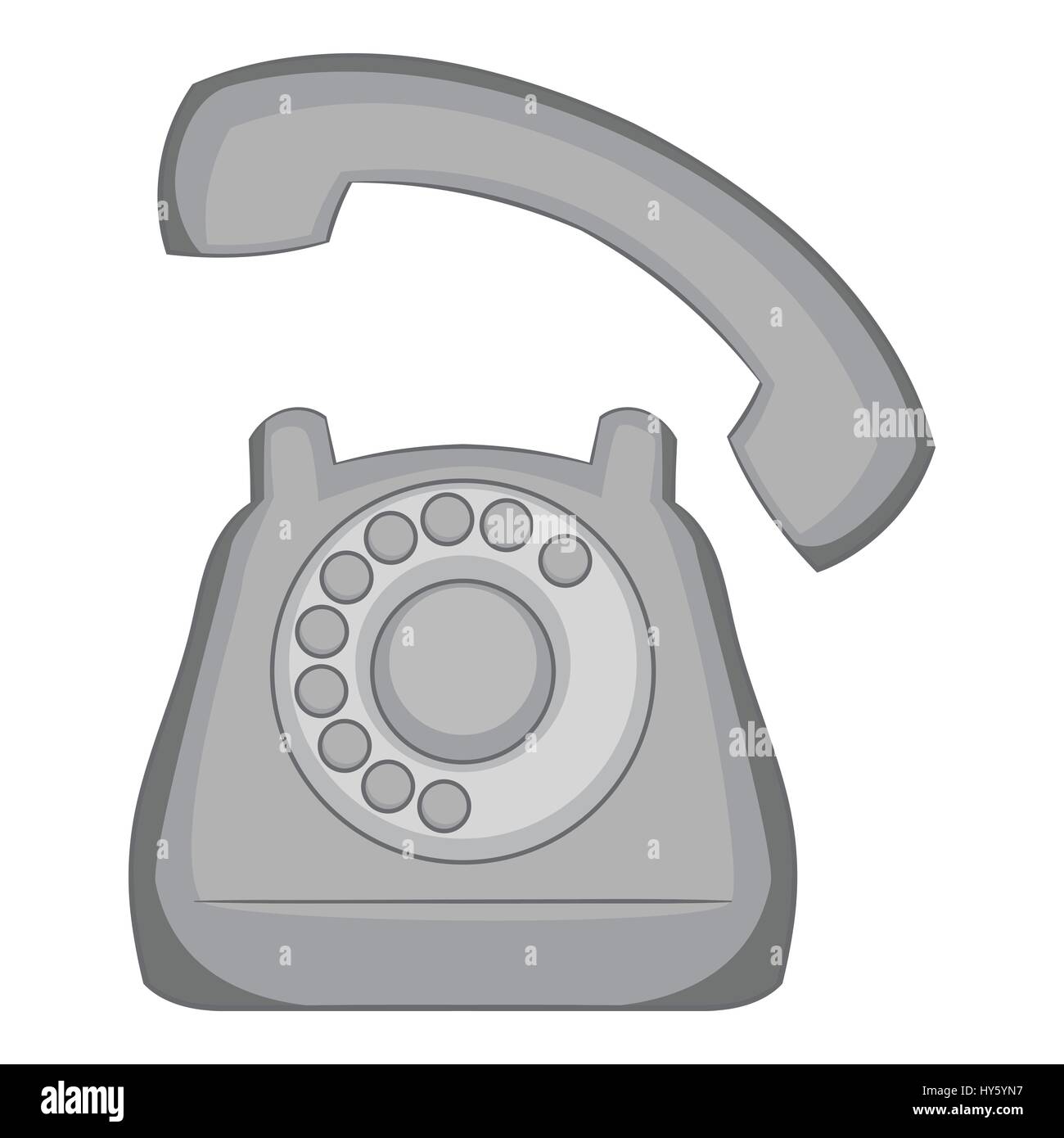 Phone icon, gray monochrome style Stock Vector Image & Art - Alamy