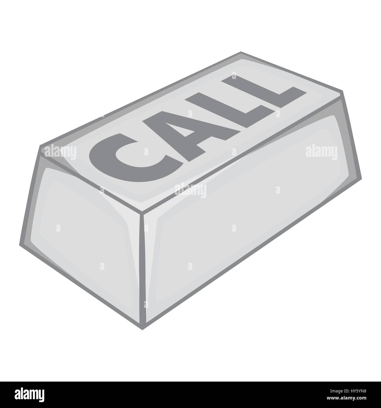 Mobile phone icon gray monochrome Stock Vector Images - Alamy