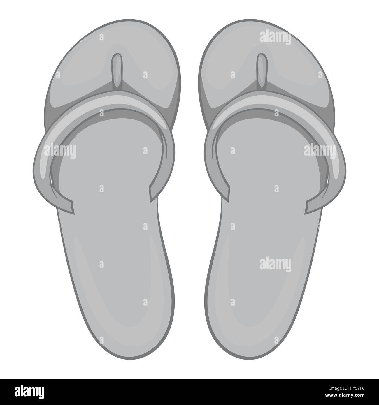 Rubber thong slippers Stock Vector Images - Alamy