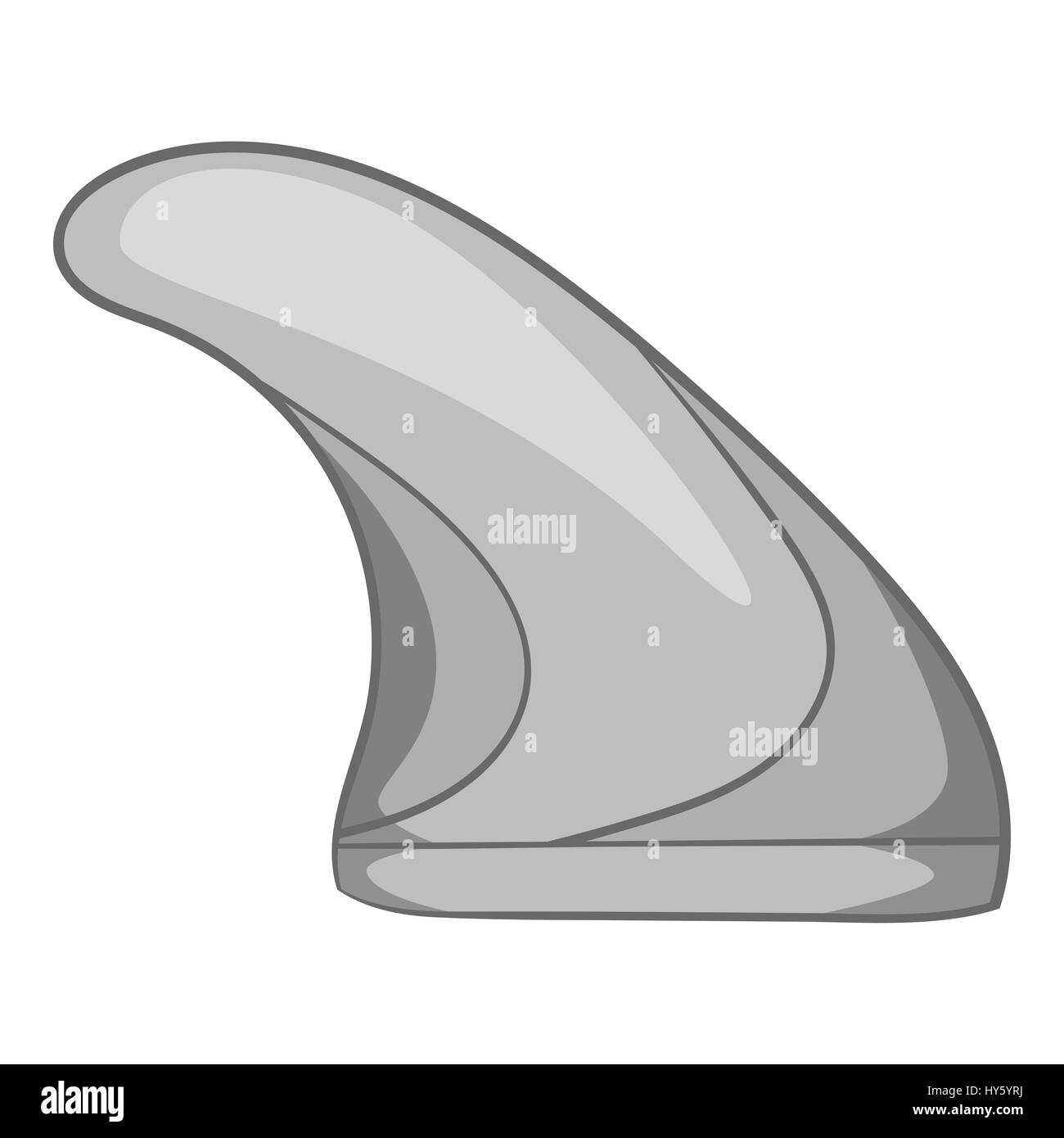 Surfing fin icon, gray monochrome style Stock Vector Image & Art - Alamy