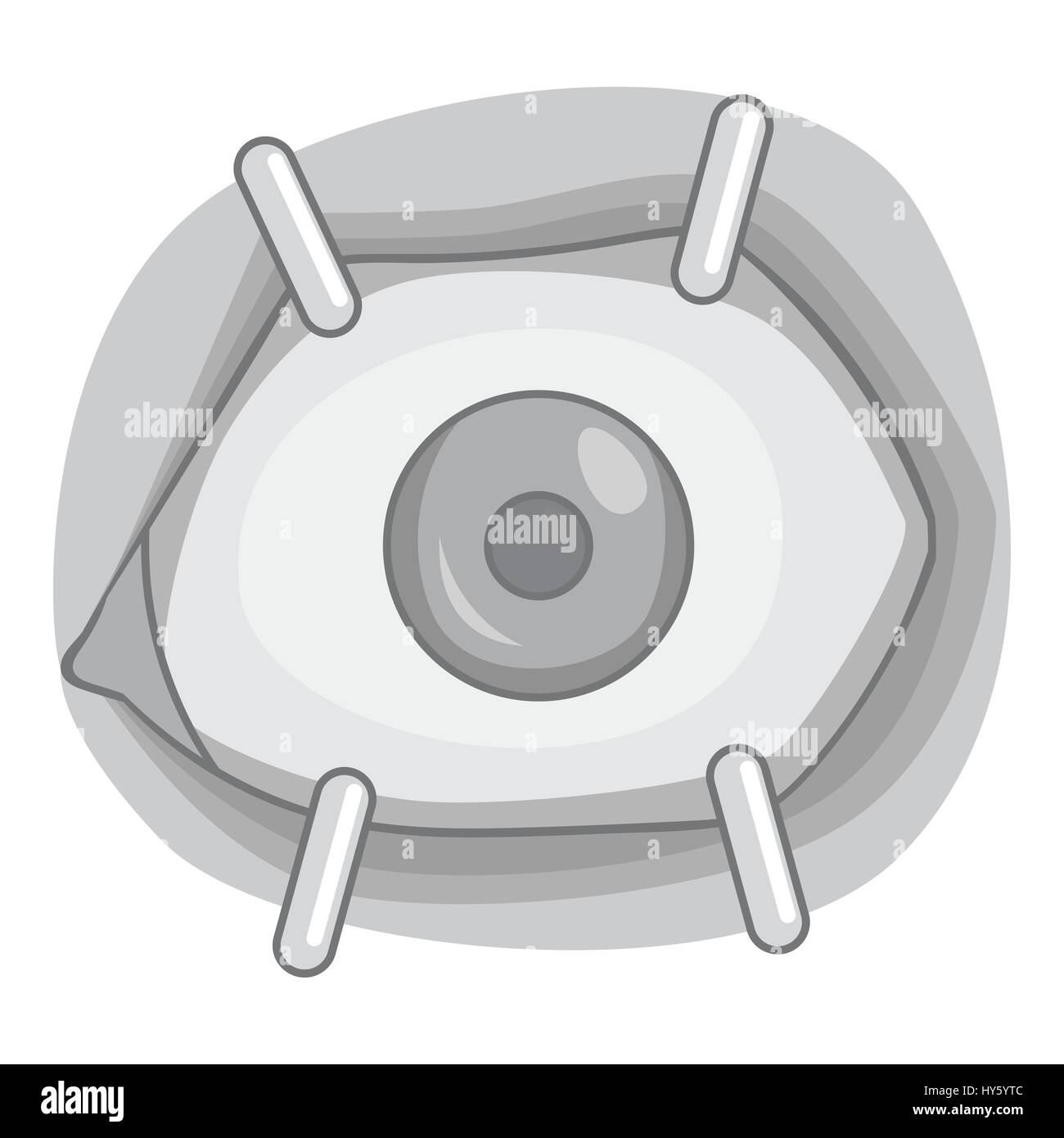 Eye procedure icon, gray monochrome style Stock Vector Image & Art - Alamy