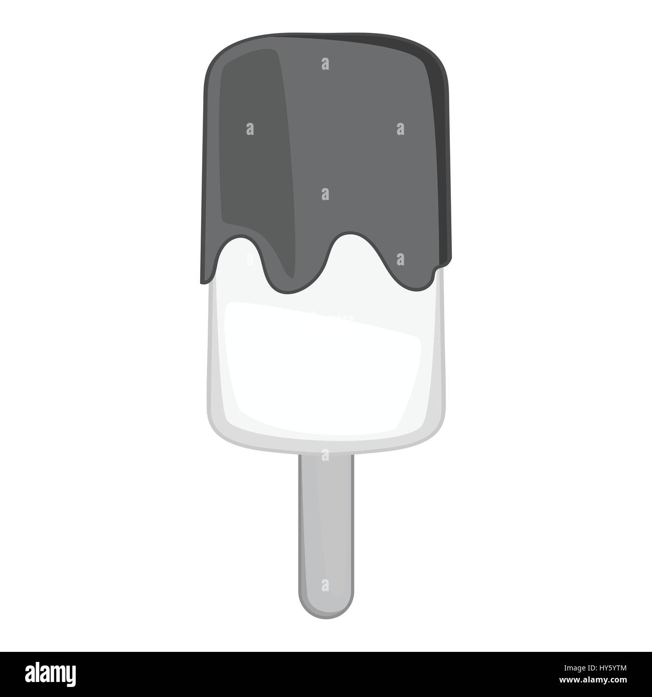 Sweet ice cream icon, gray monochrome style Stock Vector Image & Art ...