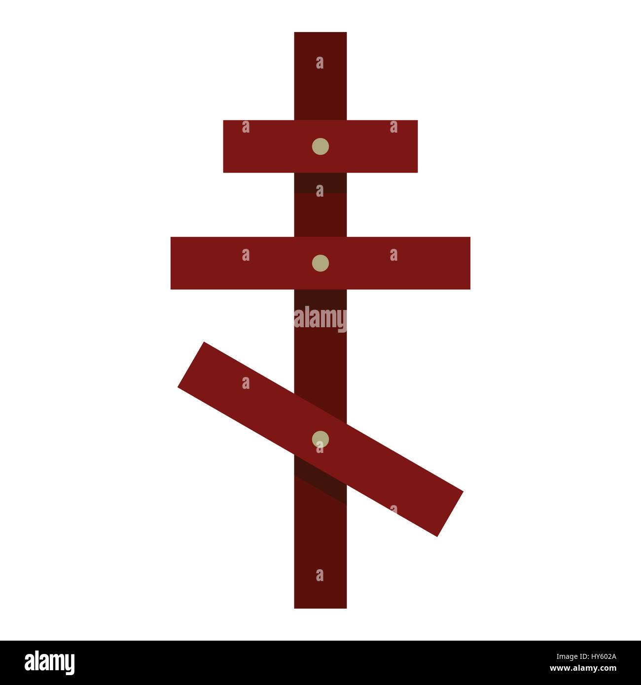 Cross icon, flat style Stock Vector Image & Art - Alamy