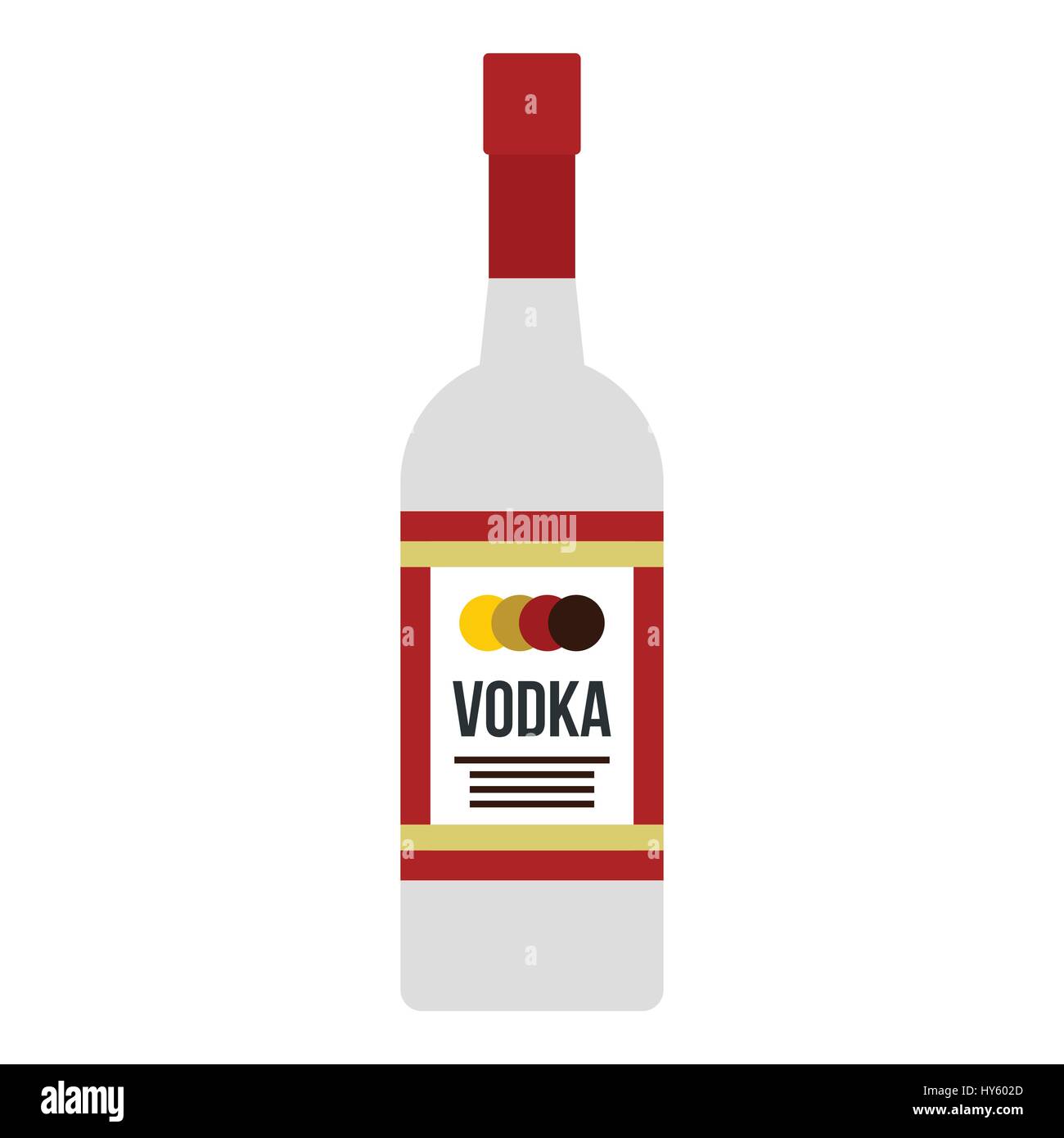 Vodka icon, flat style Stock Vector Image & Art - Alamy