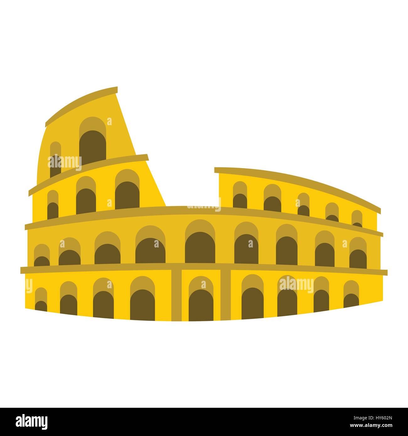 Coliseum icon, flat style Stock Vector Image & Art - Alamy