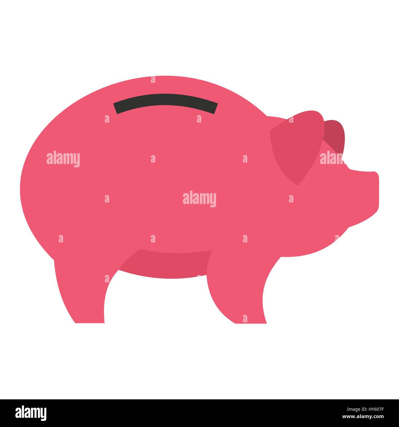 Piggy icon, flat style Stock Vector Image & Art - Alamy