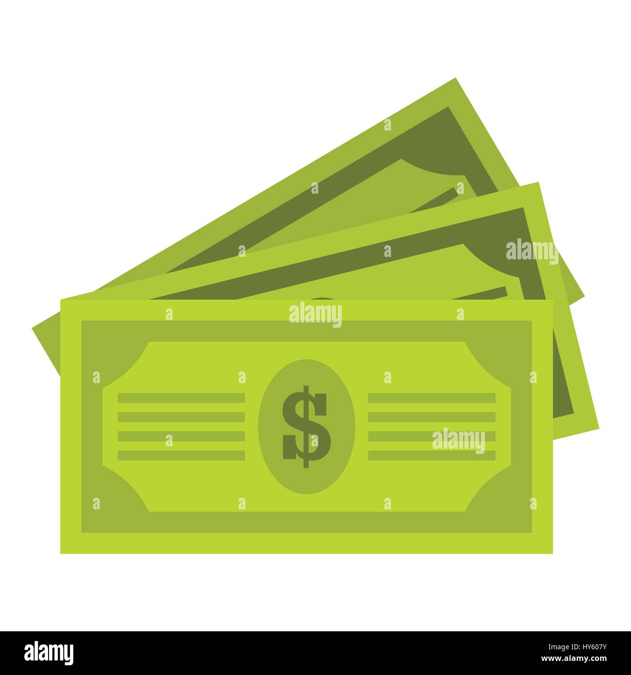Three dollar bills Stock Vector Images - Alamy