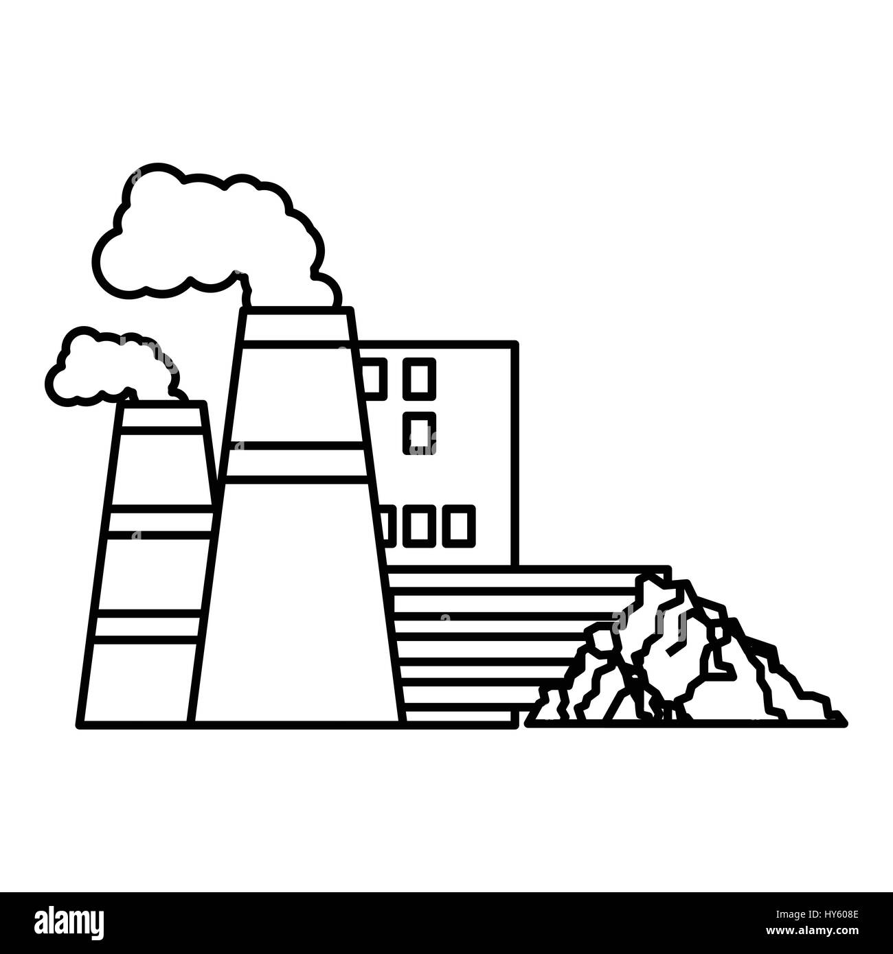 Factory icon, outline style Stock Vector Image & Art - Alamy