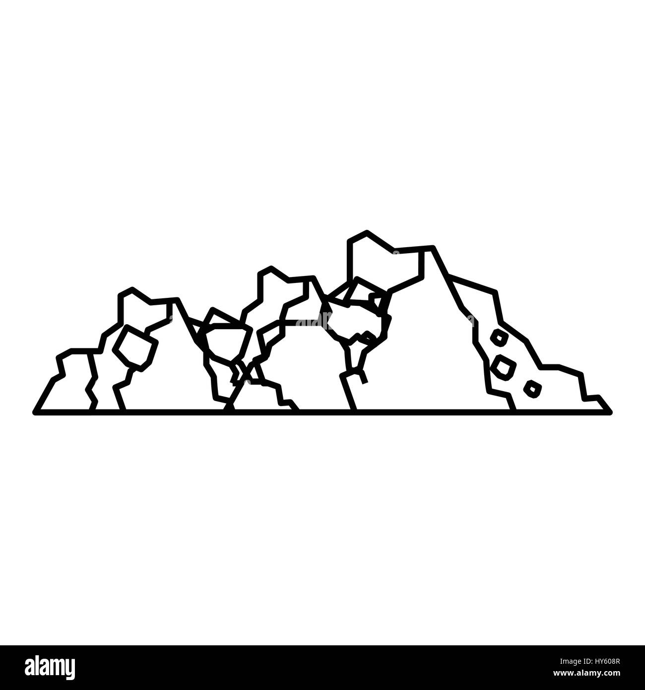 Ground icon, outline style Stock Vector Image & Art - Alamy