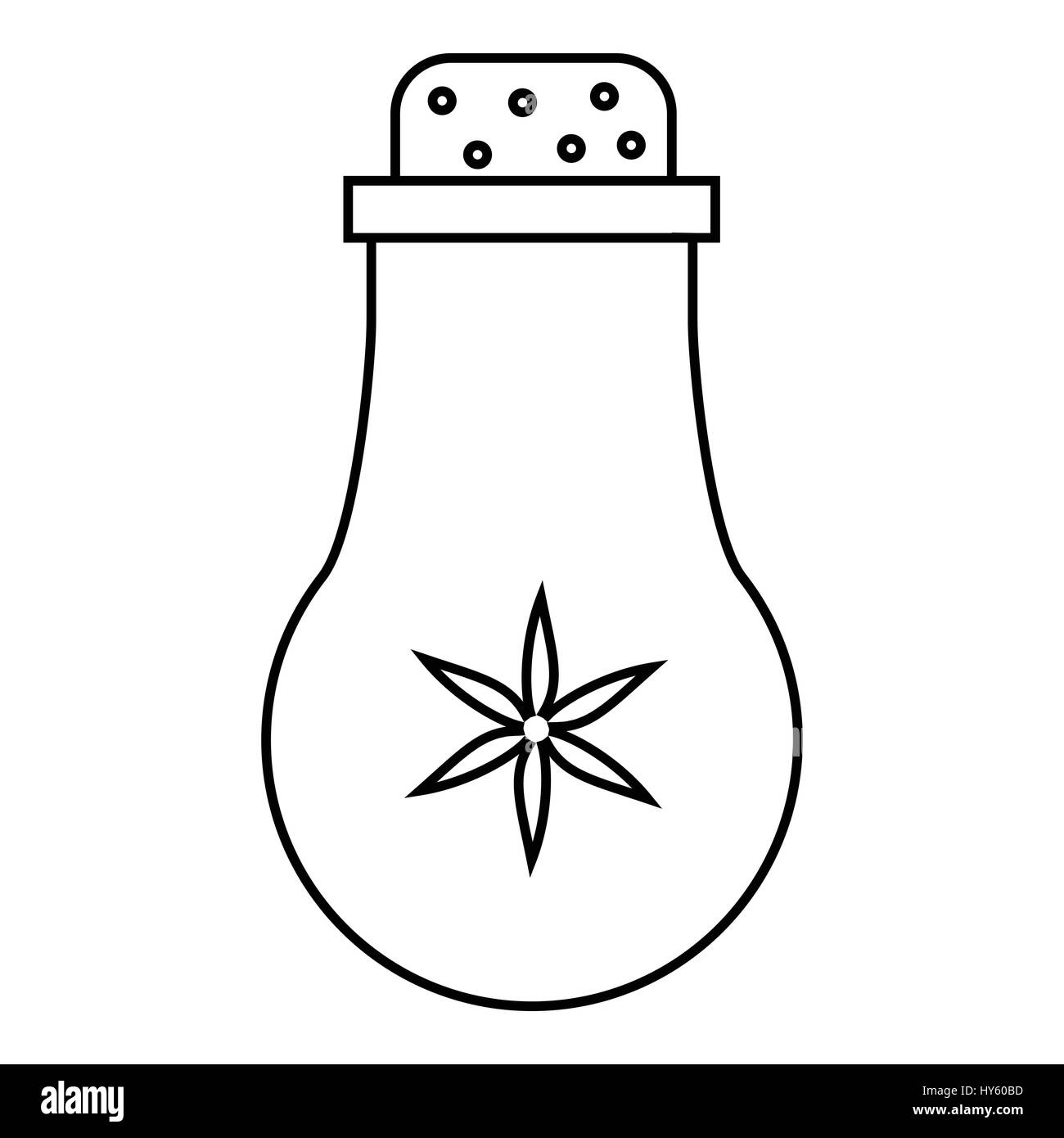 Salt cellar icon, outline style Stock Vector Image & Art - Alamy
