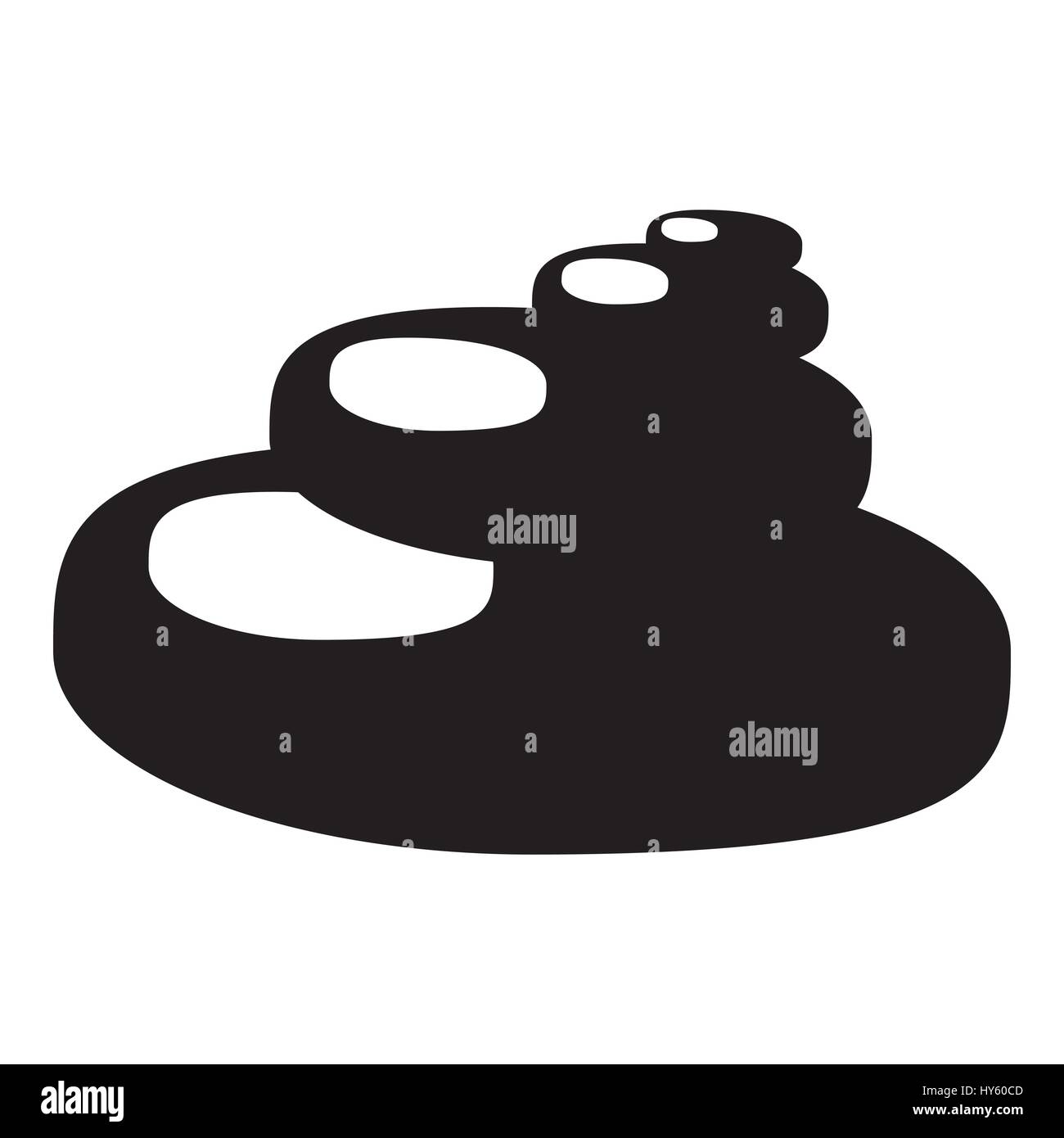 Stones for Spa icon, simple style Stock Vector Image & Art - Alamy
